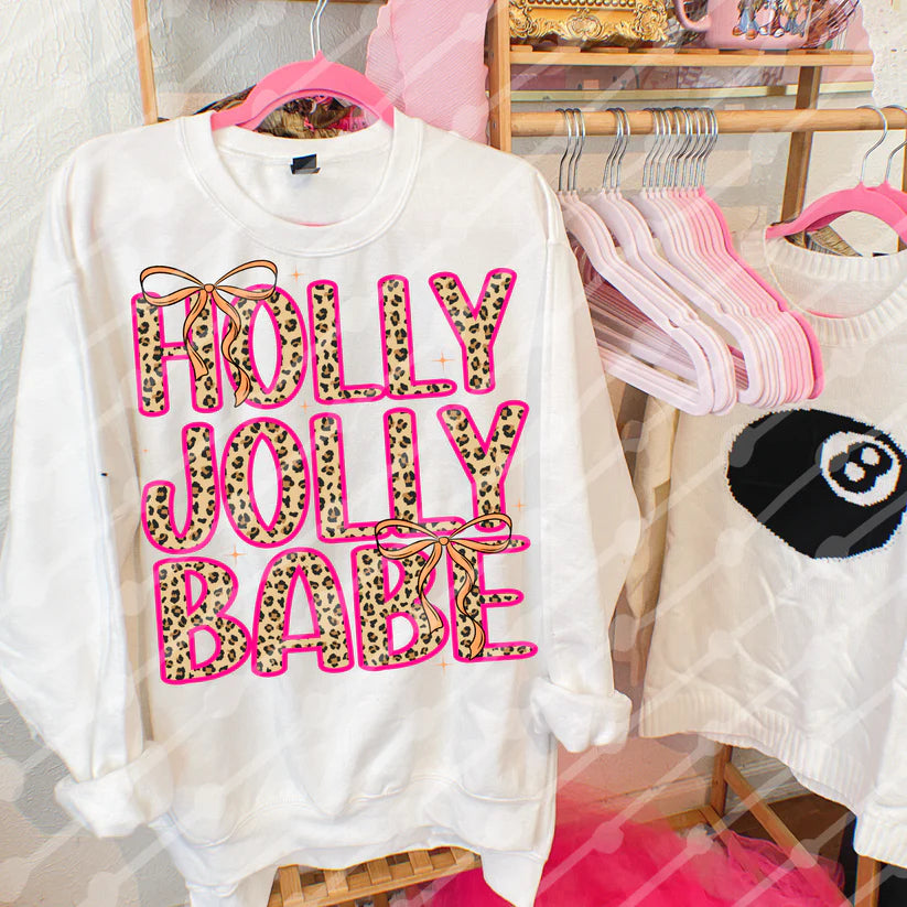 Holly Jolly Babe Single Print DTF Transfer – Black Willow Boutique